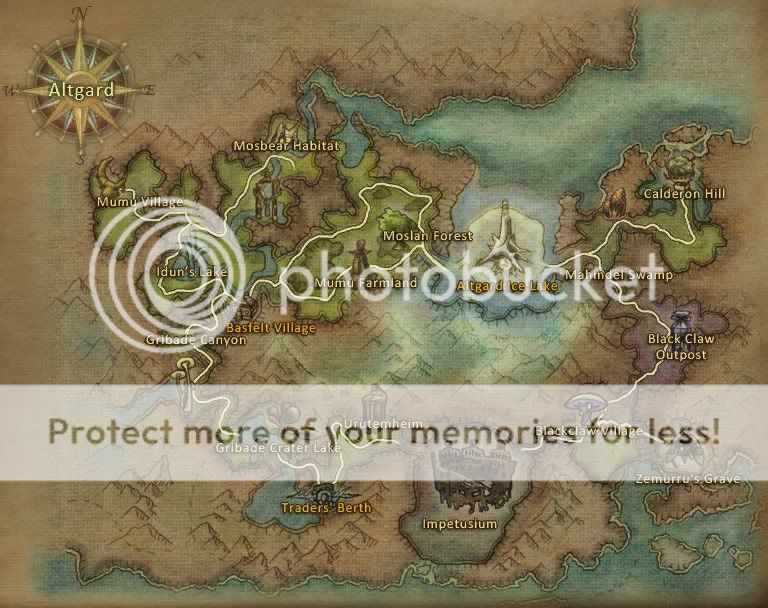 Asmodian Aion: Altgard Map